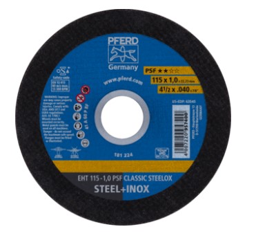 Disco De Corte Eht 115x1.0x22.23 Mm Recto Linea Universal Psf Classic Steelox Para Acero/va 25 ...